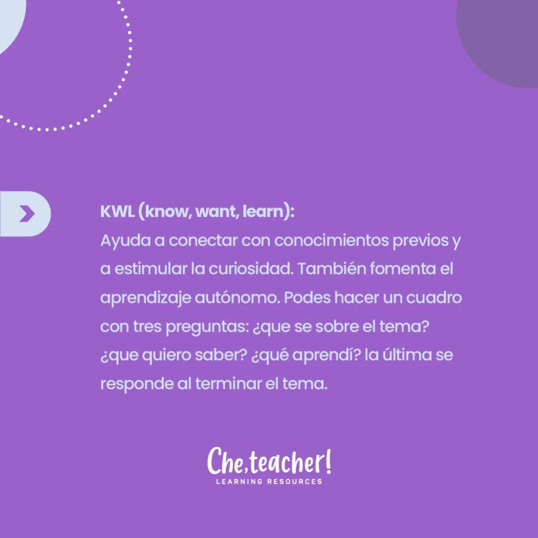 3 Rutinas de pensamiento - Che, teacher!